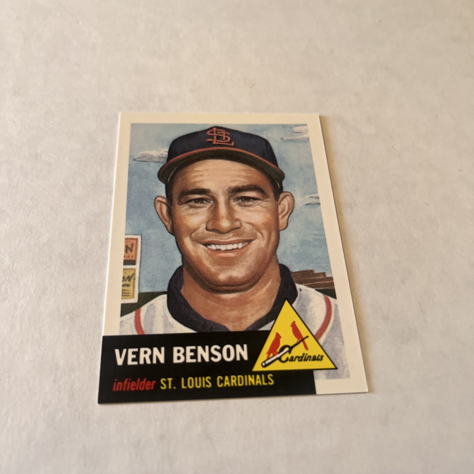 1993 Topps Archives Vern Benson St. Louis Cardinals 1953 Topps 205 Free ...