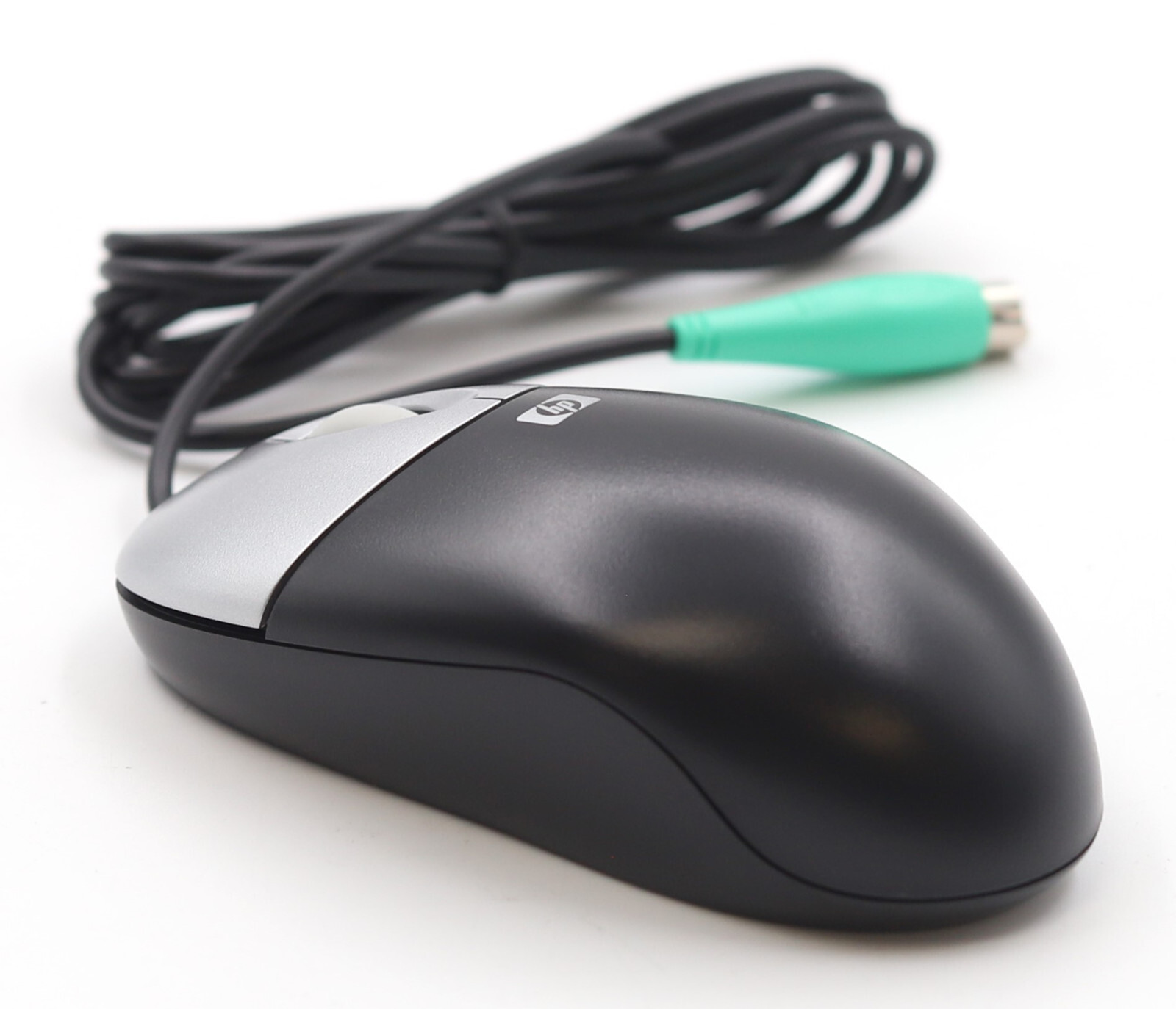 HP M-SBF96 Silver+Black Three Button Scroll Wheel PS/2 Mouse P/N ...