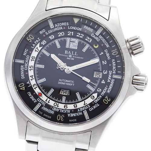 BALL WATCH Engineer Master II Diver World Time DG2022A-SAJ-BK Automatic ...