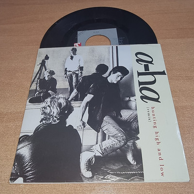 A-HA Hunting high and low AHA 7" SPAIN PROMO SINGLE VINYL RARE MORTEN ...