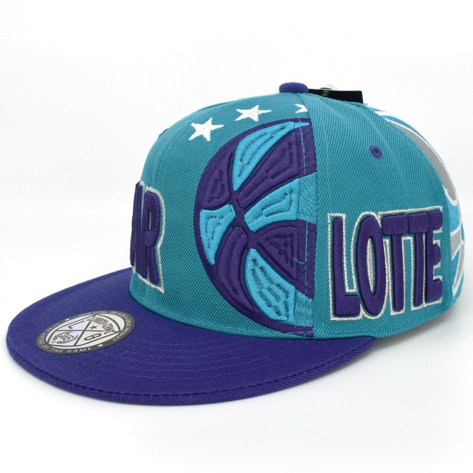 Side Way Leader Charlotte Cap Aqua Purple adjustable Snapback Hat Cap ...