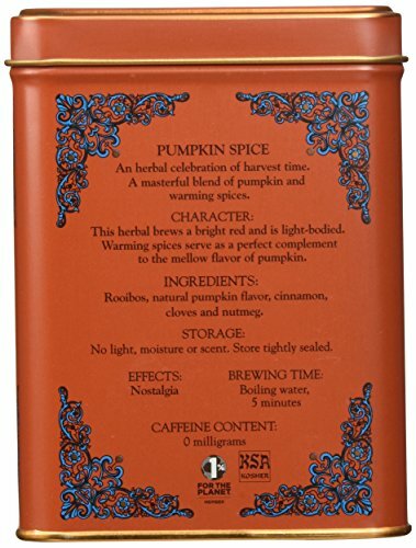 Harney & Sons Pumpkin Spice Rooibos Tea 20 ct Sachet Tin | eBay