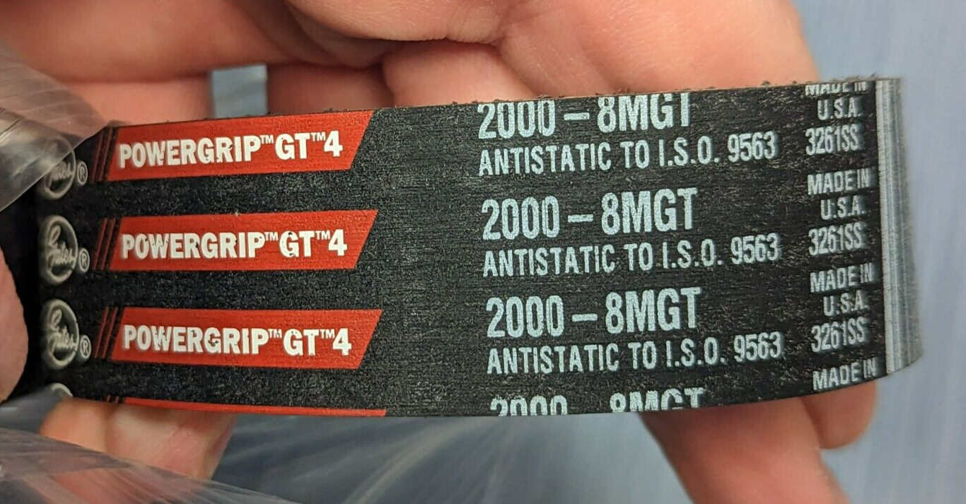 Gates Powergrip GT 4 2000-8mgt Antistatic to i.s.o. 9563 3261SS Belt | eBay
