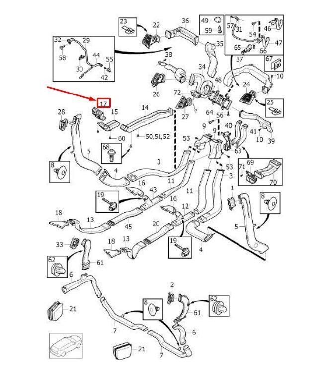 VOLVO XC90 MK2 Rear Center Air Outlet Genuine 31365121 | eBay