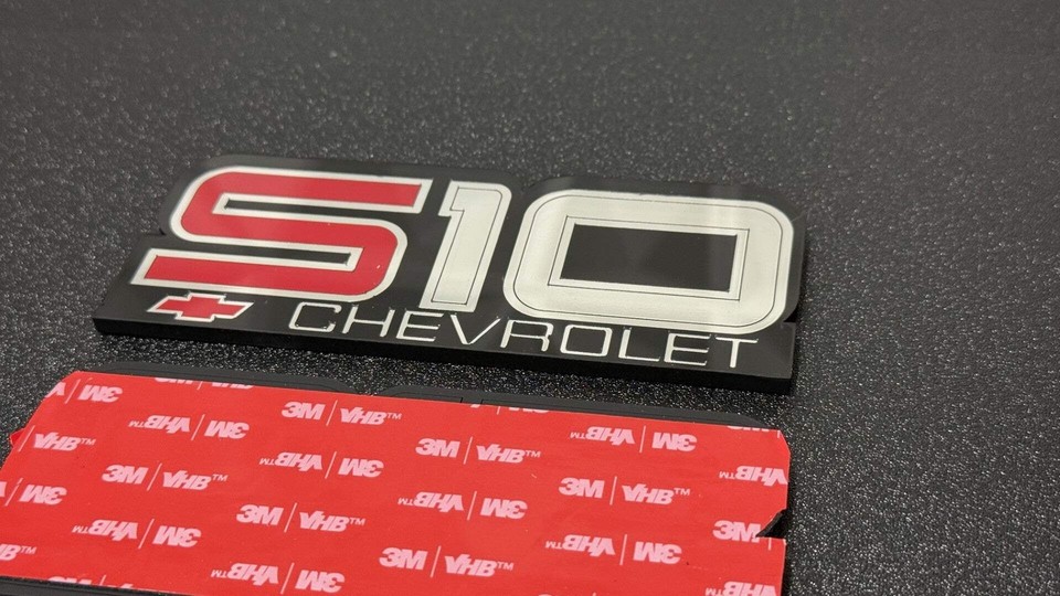 Chevrolet Chevy First Gen S10 Fender Emblem Pair repop Custom Name | eBay