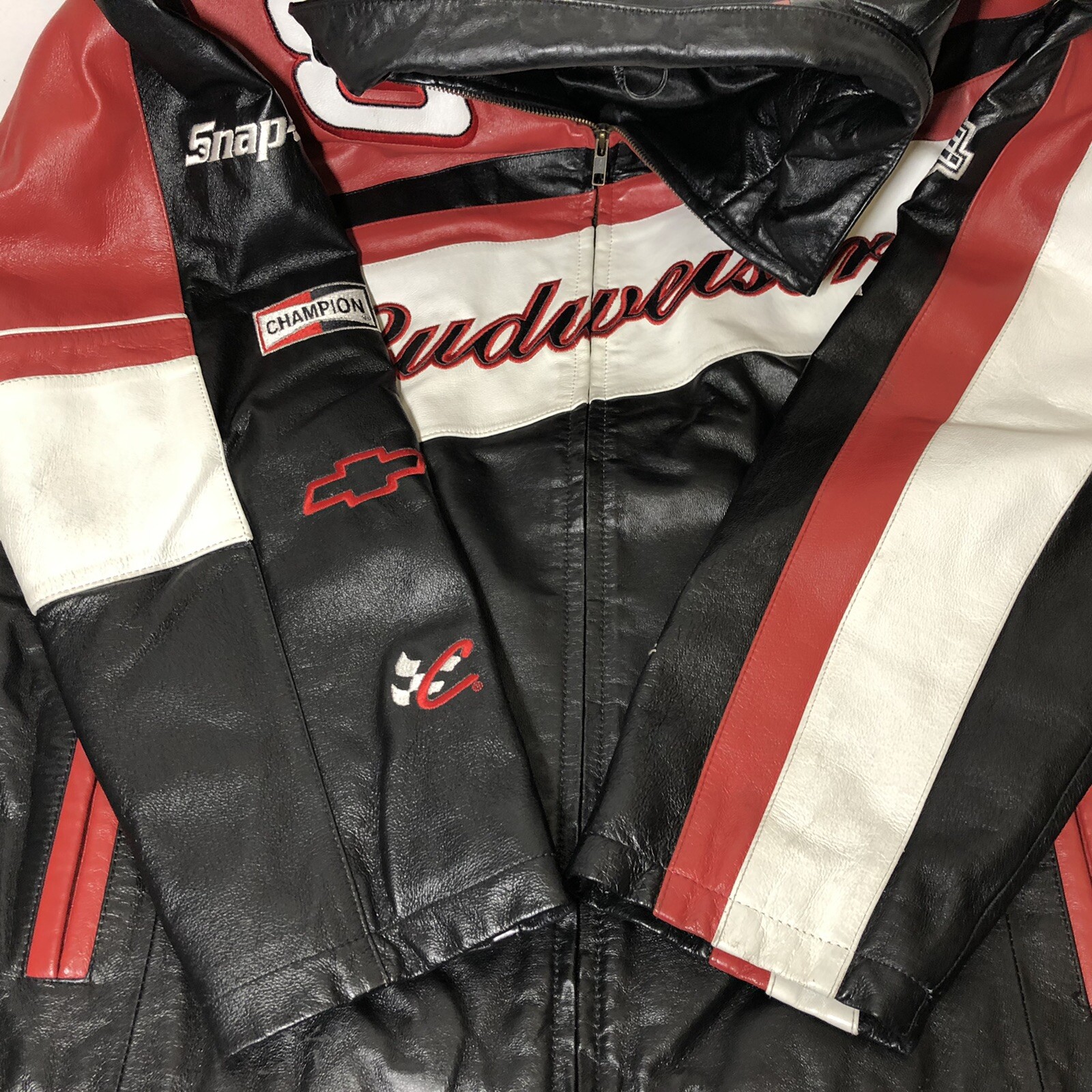 ^WILSON LEATHER Jacket NASCAR WINSTON CUP DALE EARNHA… - Gem