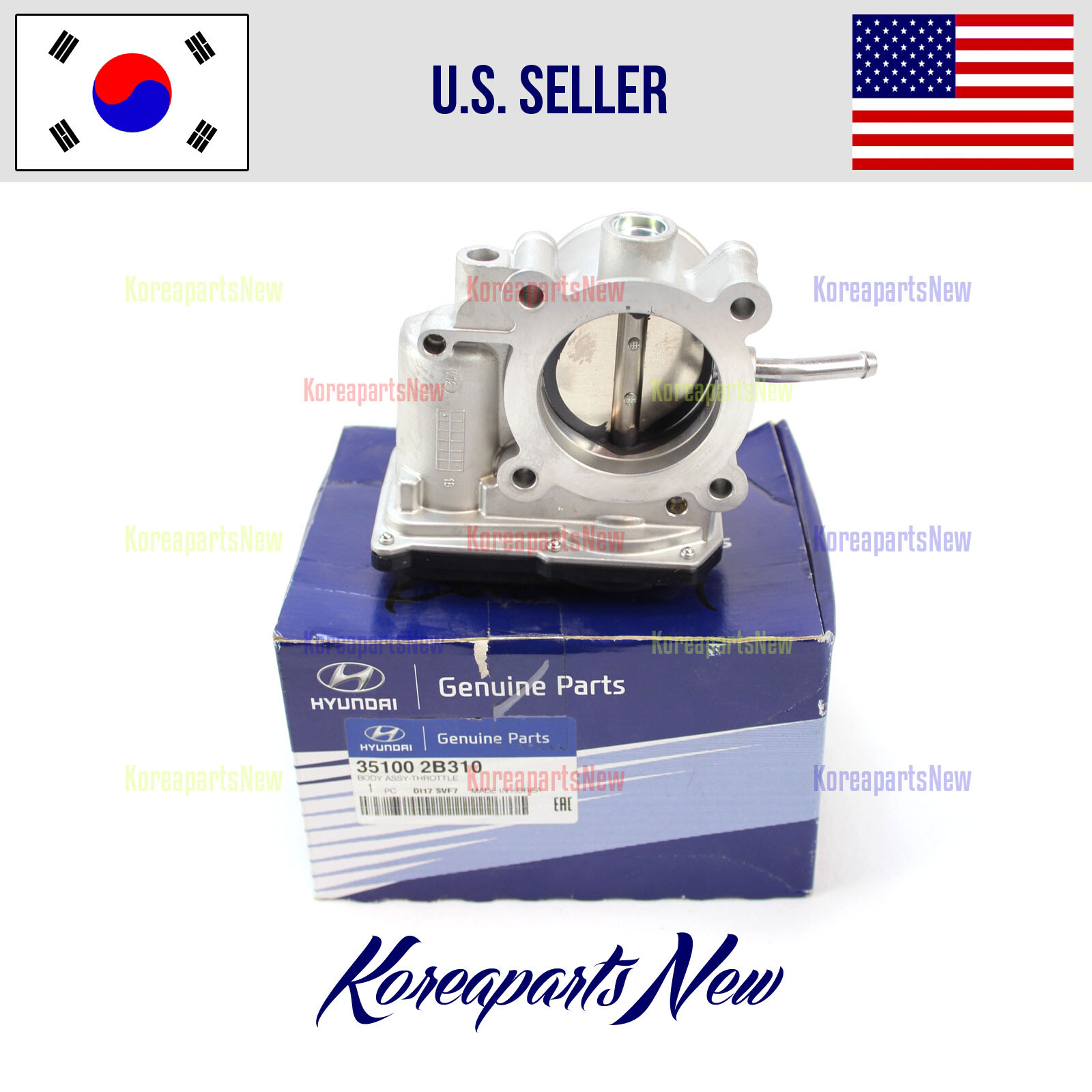 Throttle Body Assembly 351002B310 ⭐GENUINE⭐ for 1.6L TURBO Hyundai Kia ...