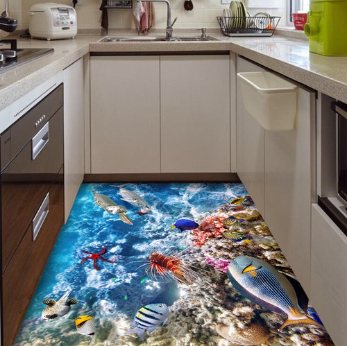 3D Bathroom Floor Stickers – Flooring Tips