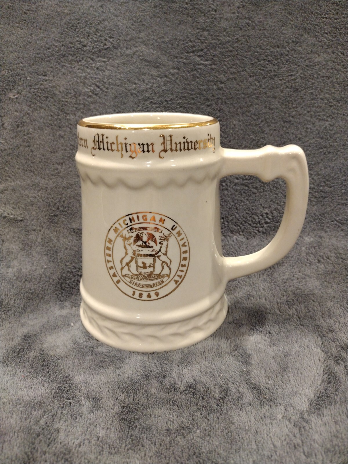 Vintage Eastern Michiga University EMU W.C. Bunting Co Pottery Mug | eBay