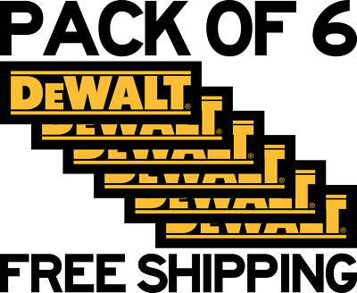 DEWALT Tools Decal Label Sticker Vinyl Tool Box Truck Window Car 8X2.5 ...