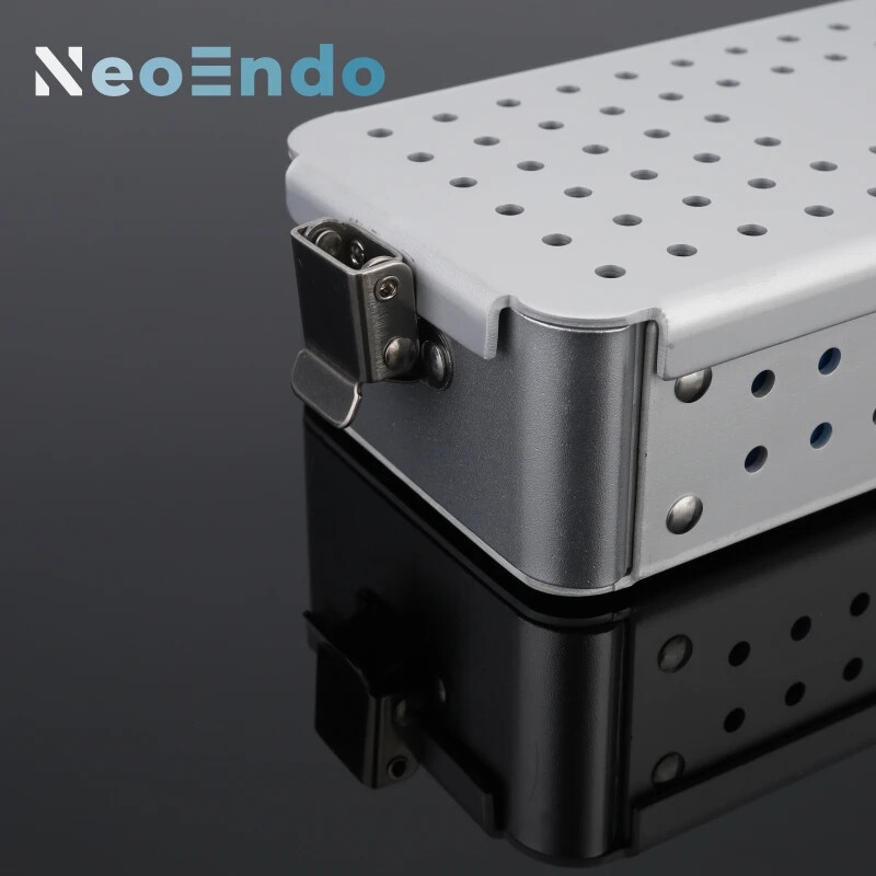 ENT Rigid Endoscope Aluminium Sterilization Container with Lid ...