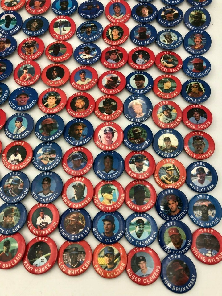 Choose Your MLB Player! 1990 JKA Vincentown Baseball Star MLBPA Buttons ...