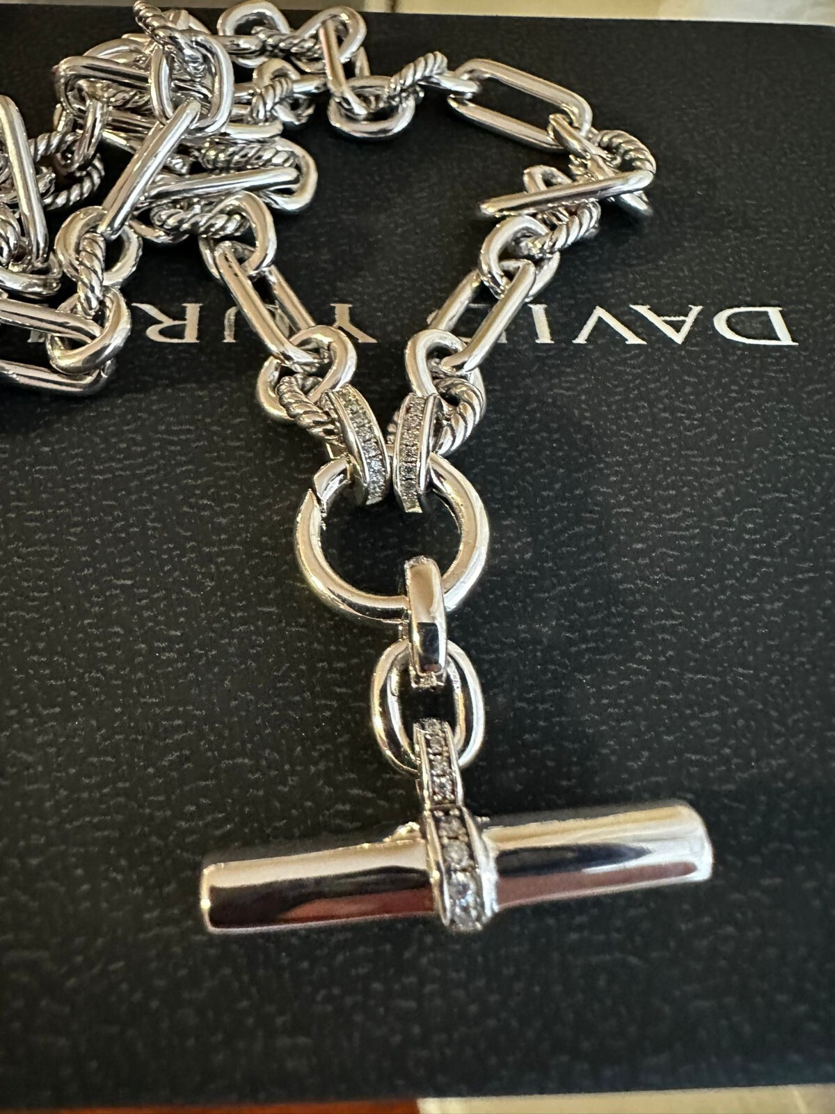 David Yurman Sterling Silver Lexington Chain Necklace… - Gem