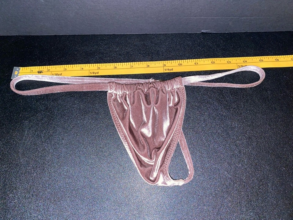Men’s Modified Skims Velvet Ring Back Adjustable Pouch G-string Size ...