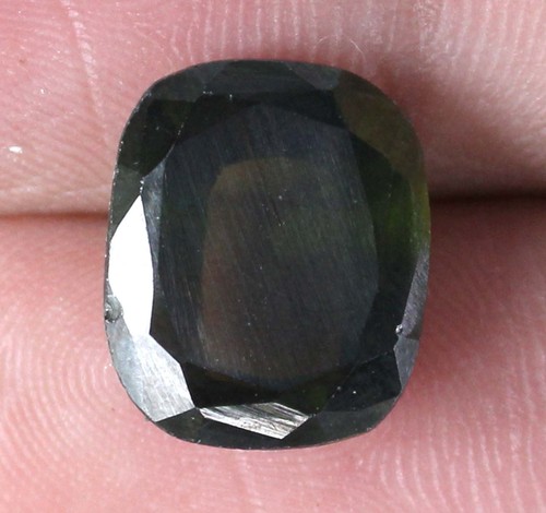 Natural 11.35 Ct Green Tourmaline Cushion Gemstone Certified T10412 ...