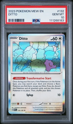 2023 POKEMON MEW EN-151 #132 DITTO PSA 10 | eBay