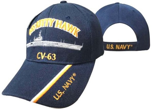 NEW! US NAVY USN USS KITTY HAWK CV-63 BALL CAP HAT NAVY | eBay