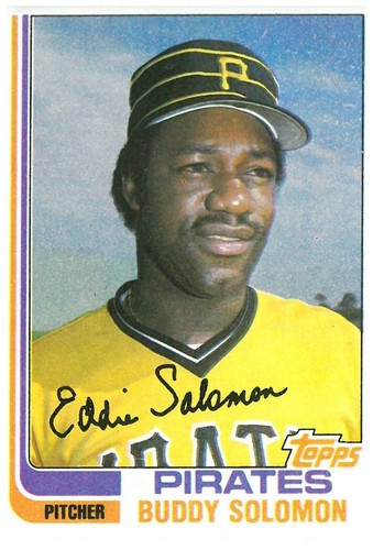 1982 Topps Baseball #73 Buddy Solomon - Pirates | eBay