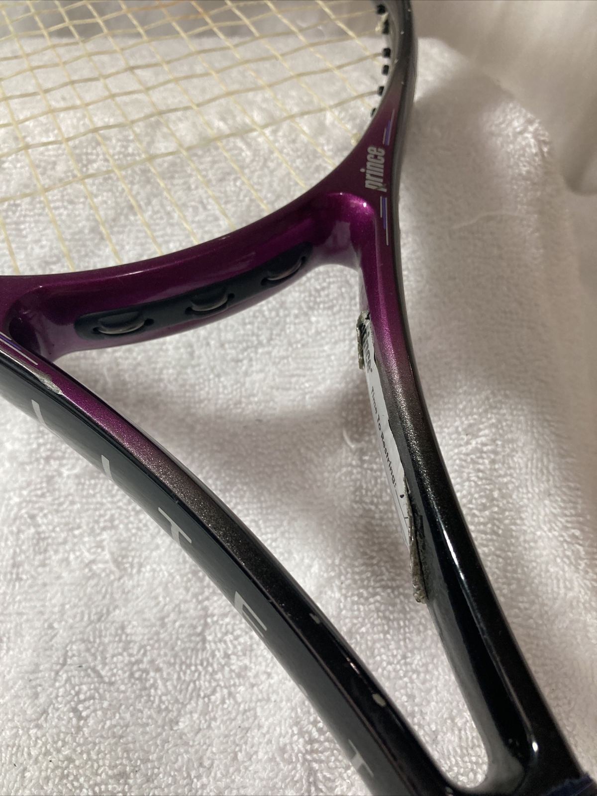 Prince Lite I Classic Graphite Tennis Racket 100% Graphite W/Case Grip ...