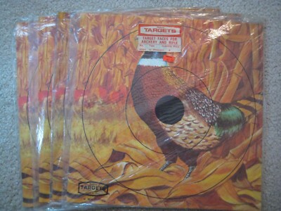 Vintage Outers Targets Archery & Rifle Pheasant No. 5064 4 Sets of 4 12 ...