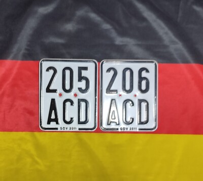 Germany German Moped Scooter License Plates - 2011 | eBay