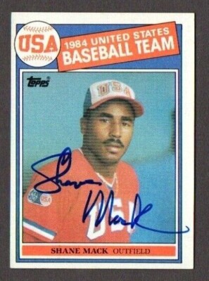 Shane Mack 1985 Topps authentic autographed card USA | eBay