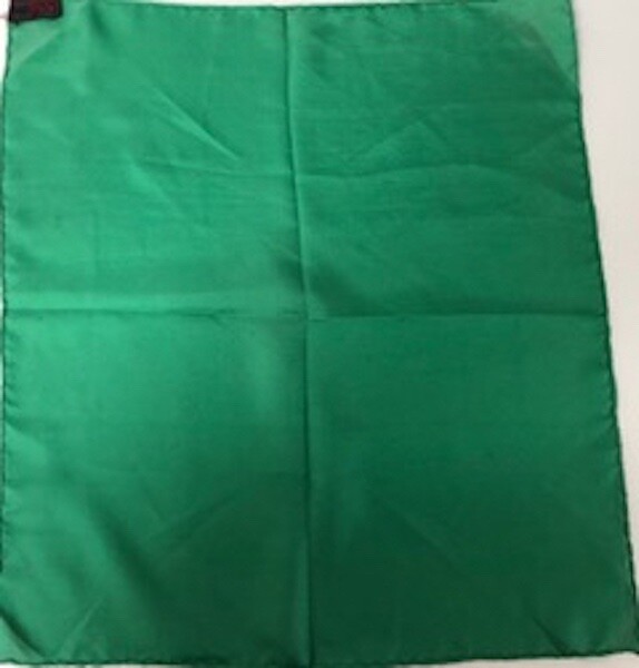 Vintage 1940's Men’s Green Italian Silk Scarf/ Pocket… - Gem