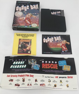 NES Nintendo Super Dodgeball Dodge Ball Vintage Box Manual Sleeve | eBay