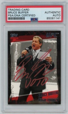 Bruce Buffer Signed 2010 Topps UFC Card 170 w/ “VOTO” *Voice of The ...