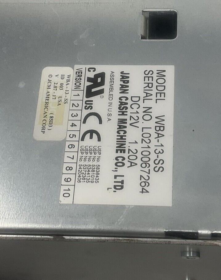 JCM WBA-13-SS Bill Validator | eBay