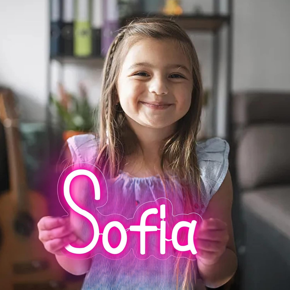 Sofia Name Neon Sign for Wall Decor,Led Sofia Name Neon Light for Kids Bedroom,B | eBay
