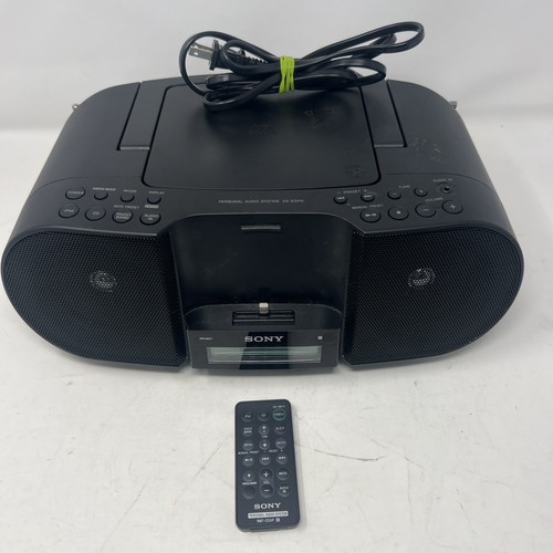 Sony ZS-S3iPN CD Player AM/FM Personal Audio System iPhone iPod Dock w ...