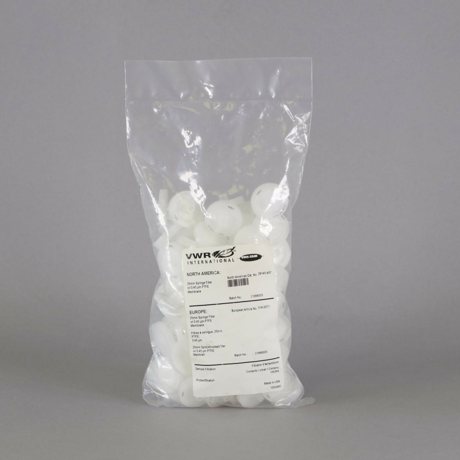 VWR 25mm Syringe Filters #28145-497 | eBay
