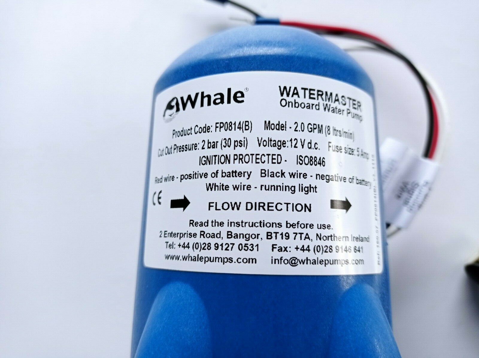 Whale FP0814 Pump Smartflo Watermaster Water 30psi 12V Onboard Caravan ...