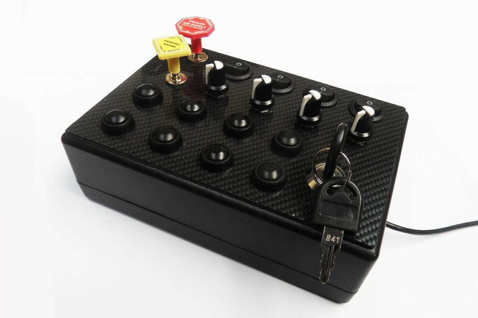 BBJ SimRacing PC USB 27+2 Function Truck Simulator Button Box for ETS2 ...