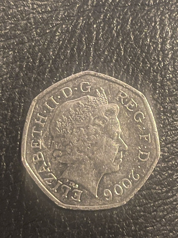 RARE Fifty Pence 50p Commemorative World War 2 ll Coin 2006 wounded ...