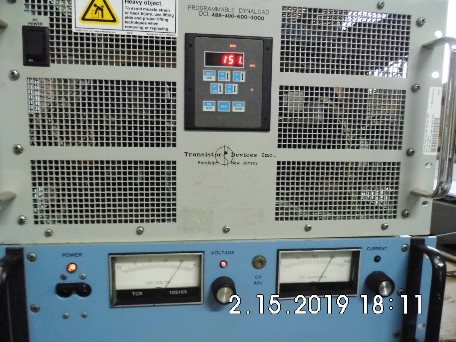 TDI Dynaload DCL488 400-600-4000 DC Electronic Load, 0-400V, 600A ...