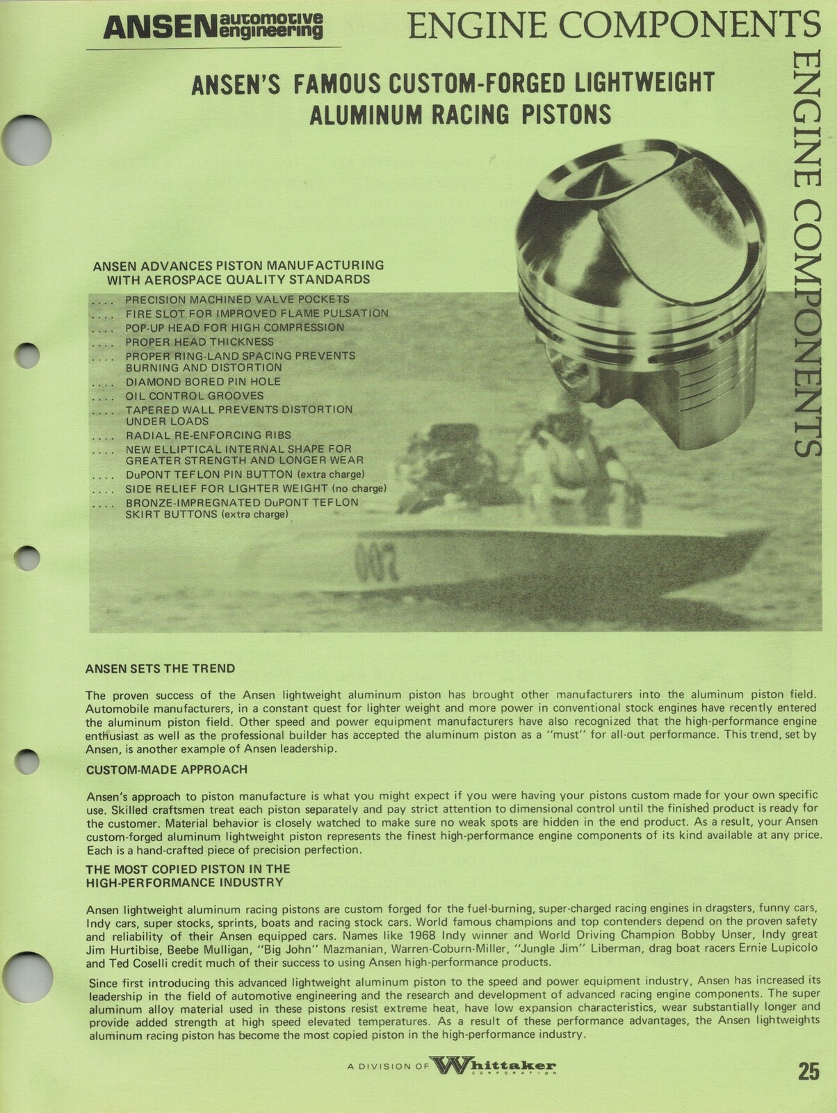 Ansen Automotive engineering 1972 speed equipment catalog 112 Pages PDF ...