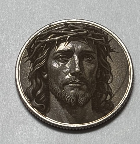 HOBO Nickel Folk Art Love Token Engraved Coin Christian Art Jesus ...