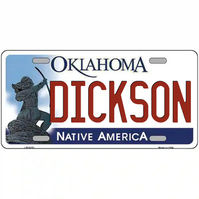 Dickson Oklahoma Metal Sign | eBay