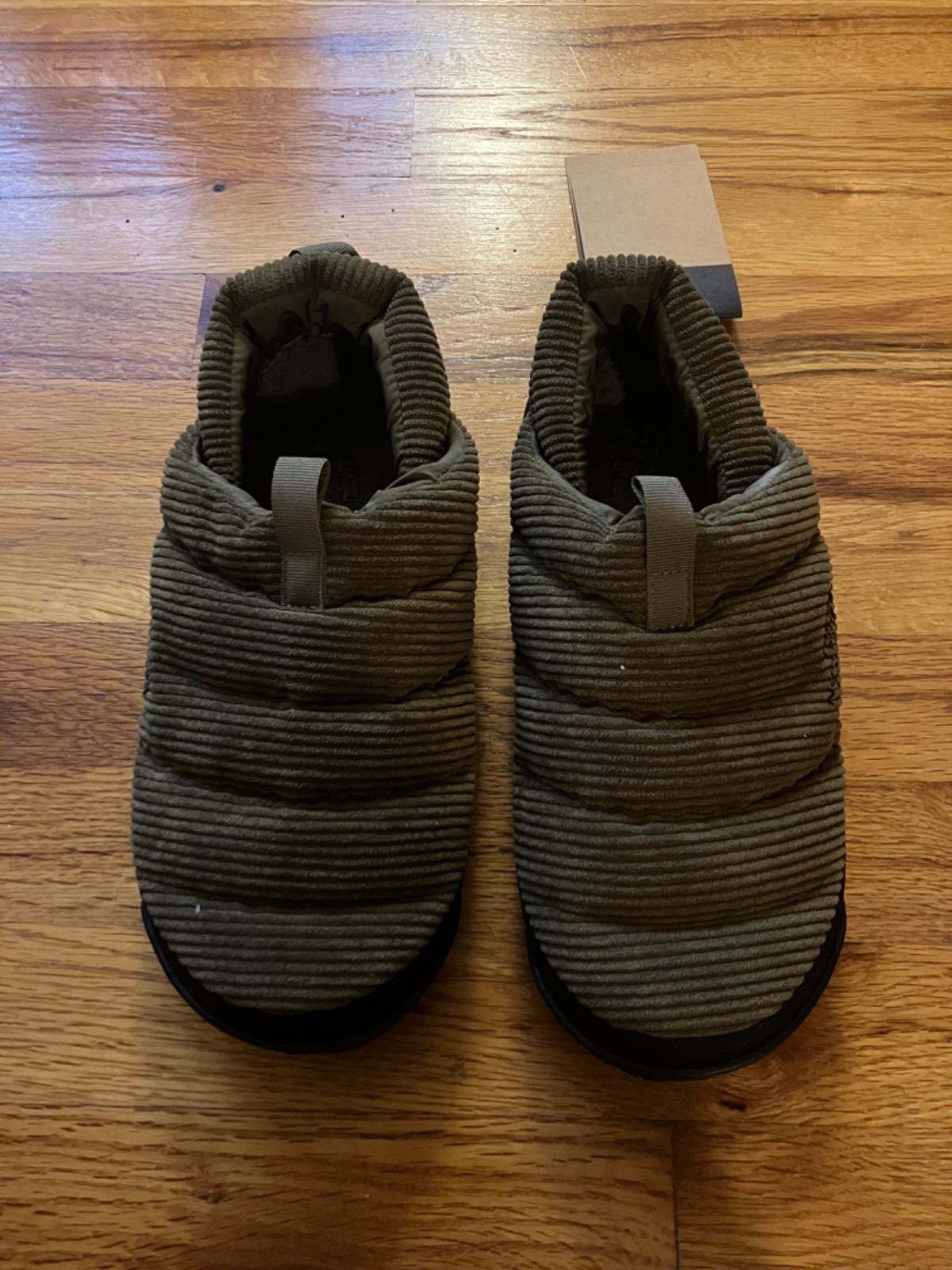 NEW NIB The North Face Nuptse Mule Goose Down Outdoor Slippers Green ...