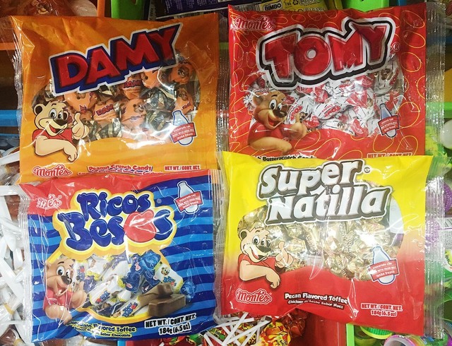 Dulces Montes 4 Pack - Damy + Tomy + Ricos Besos + Super Natilla 6oz EA ...