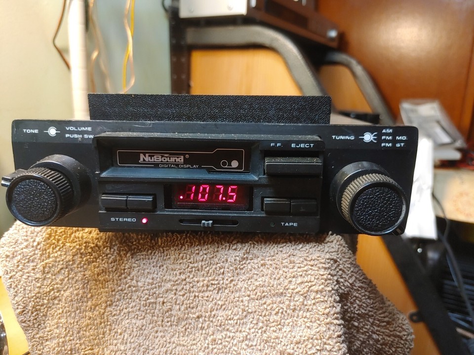 Old School 70s NuSound Car Stereo JCS720 Cassette Audio Deck Vintage ...