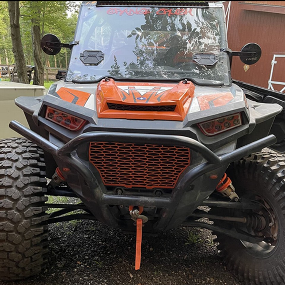 ATV UTV Halo LED Headlights Orange For Polaris General 1000 RZR XP 4 ...