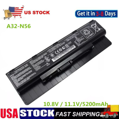 New A32-N56 Battery For Asus N56 N56V N56VZ N56VB N56VM N56VJ N56vj ...