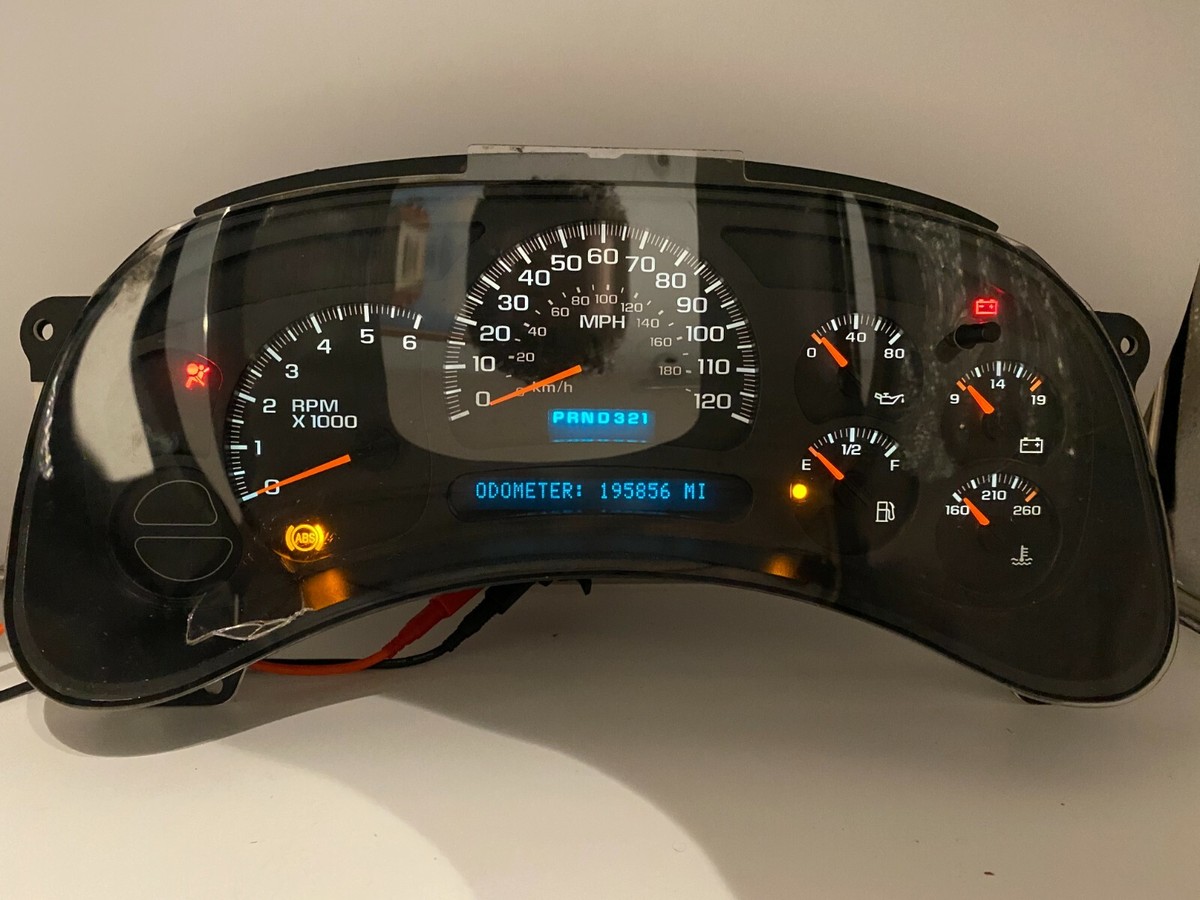 2003 Chevy Tahoe Dashboard 2003 2006 Chevy Tahoe Instrument Cluster