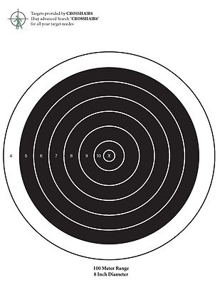 BOX of 20 - 100 Meter Bulls-eye Target | eBay