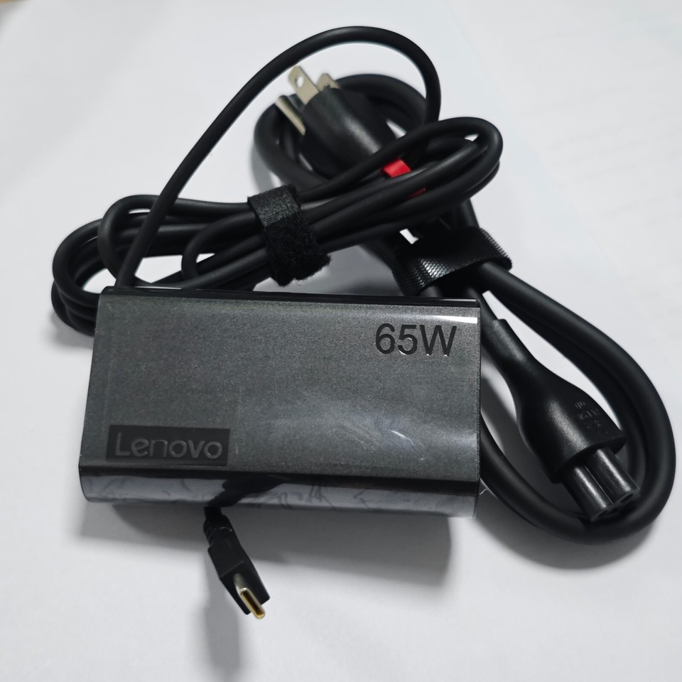 Genuine 65W USB C Type C Adapter Charger For Lenovo ADLX65YSCC3A Slim ...