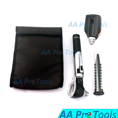 Fiber Optic Otoscope Ophthalmoscope LED ENT Diagnostic Examination Kit ...