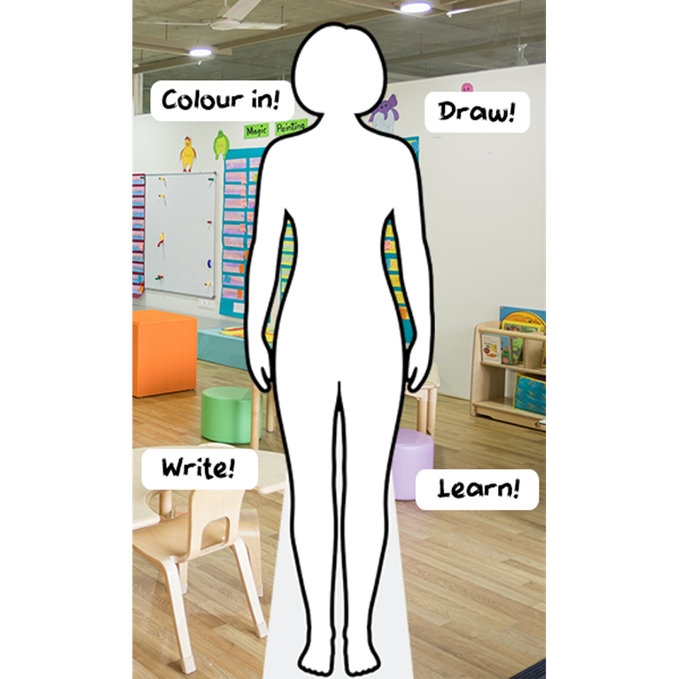 Blank Body (Female) Life Size Cutout | eBay